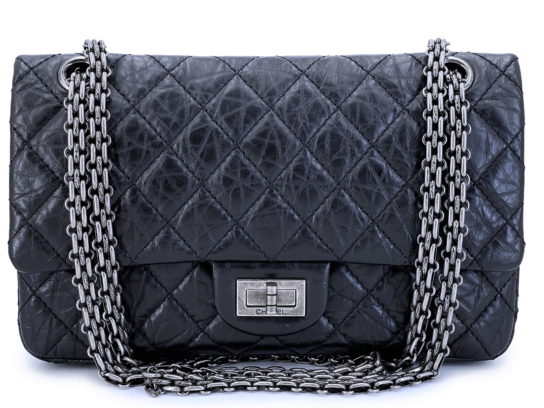 Chanel Black Medium Reissue Flap Bag 225 2.55 RHW FKE – Boutique Patina