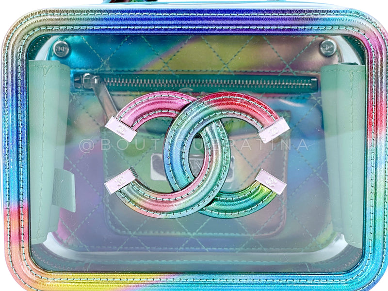 Chanel 20C Rainbow Filigree PVC Vanity Case Bag – Boutique Patina