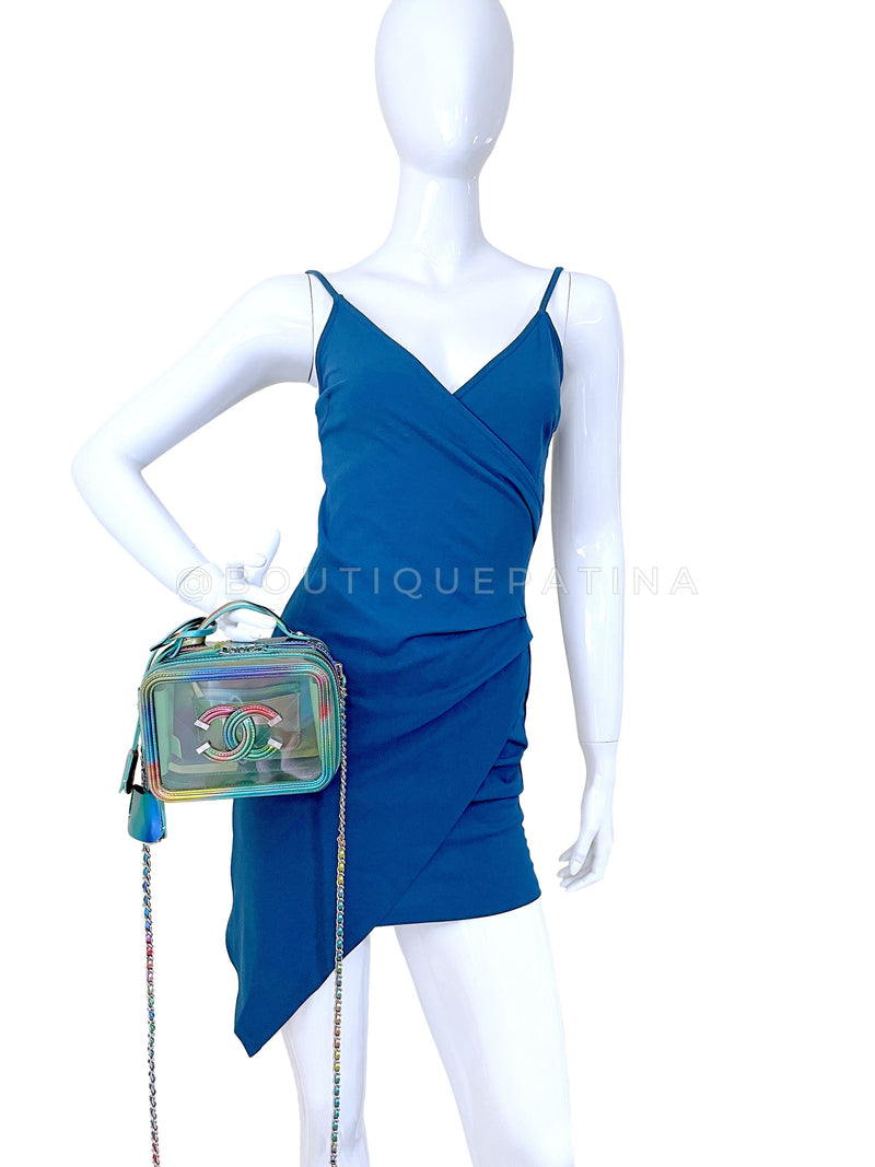 Chanel 20C Rainbow Filigree PVC Vanity Case Bag – Boutique Patina