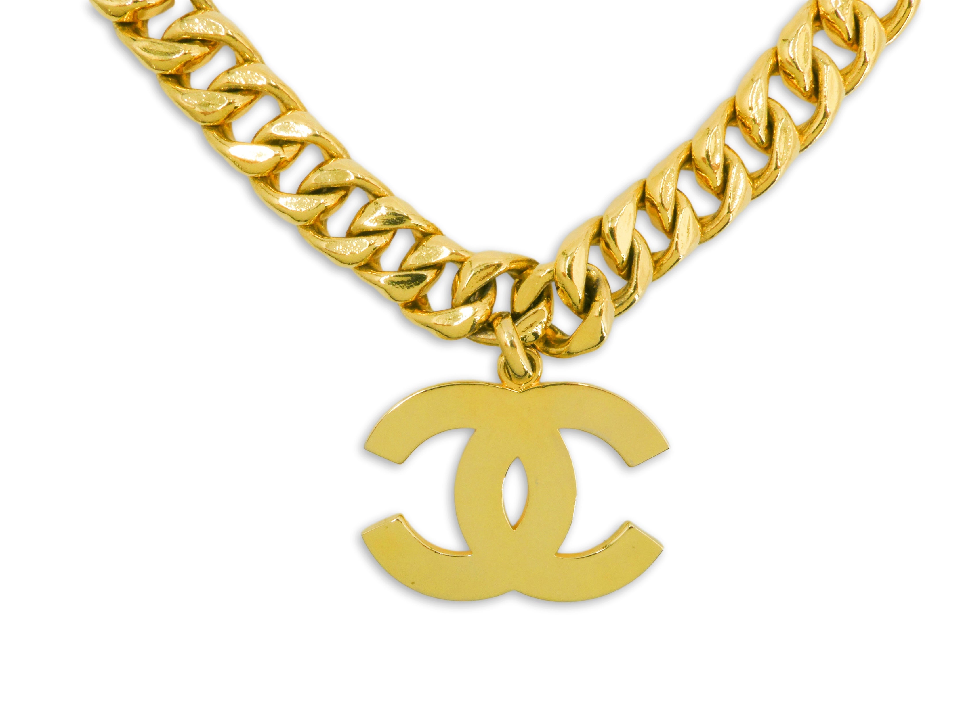 Chanel Vintage Iconic Collection 28 Chunky Chain Logo Necklace Belt Ru ...